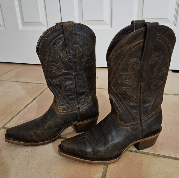 Soto Boots | Shoes | New Soto Boots Cheyenne Leather Snipped Toe Cowboy ...